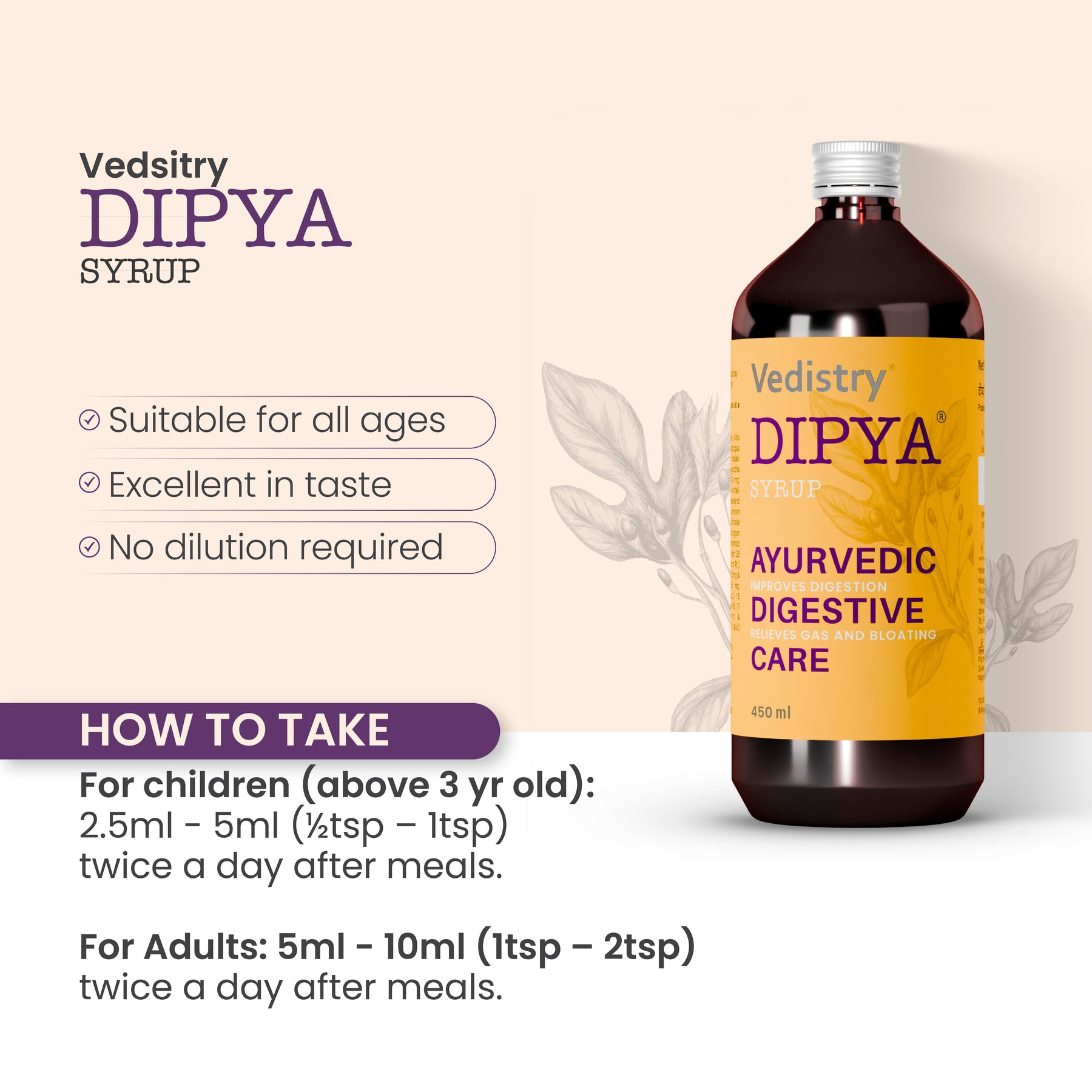 Dipya Ayurvedic Digestive Syrup – Vedistry Pvt Ltd