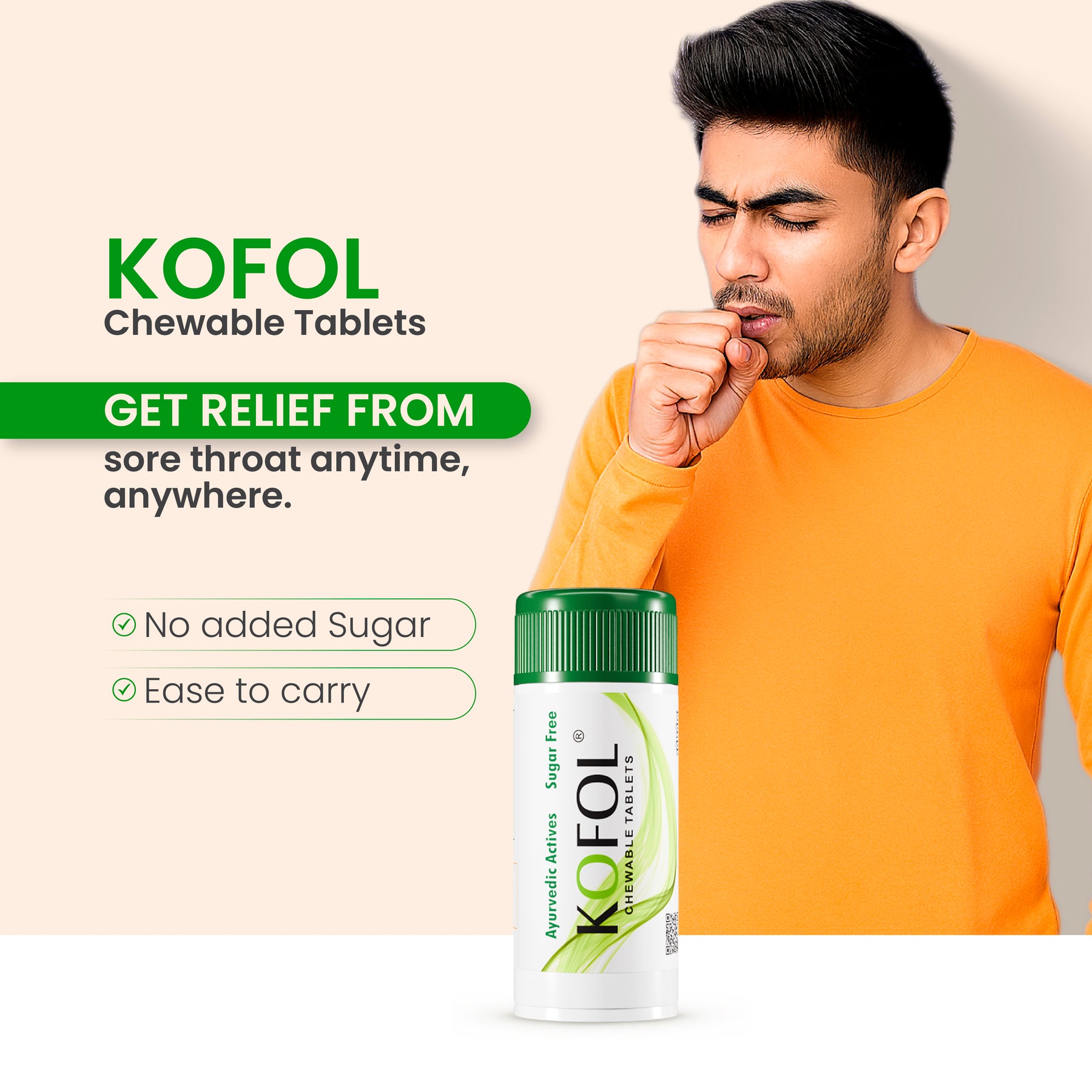 Kofol Chewable Tablet | Ayurvedic Instant Relief from Sore Throat & Dry ...